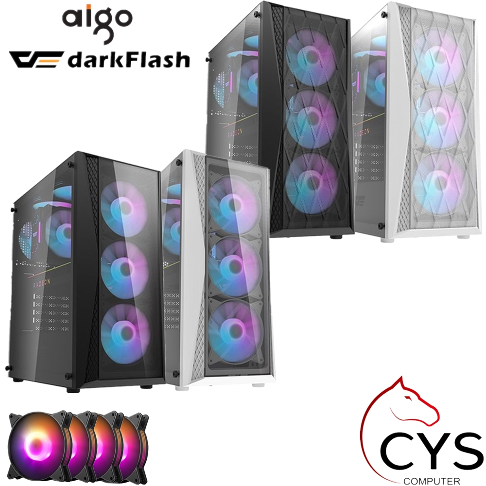 AIGO DARKFLASH DK352 TG/ DK352 PLUS TG ATX CASING | Shopee Malaysia