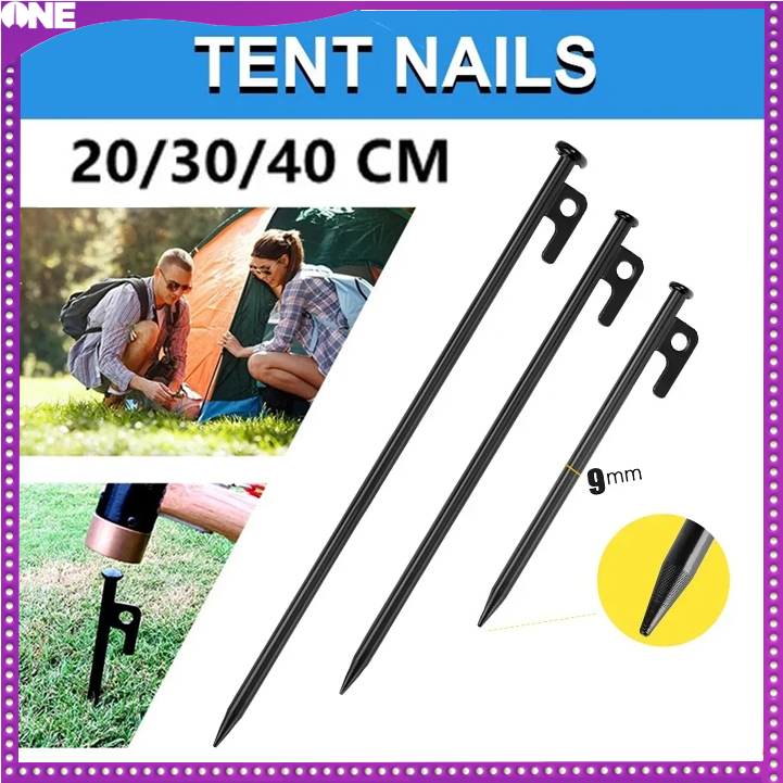 20/30/40cm Camping Tent Peg Ground Nail Camping Metal Tent Beach Tent ...