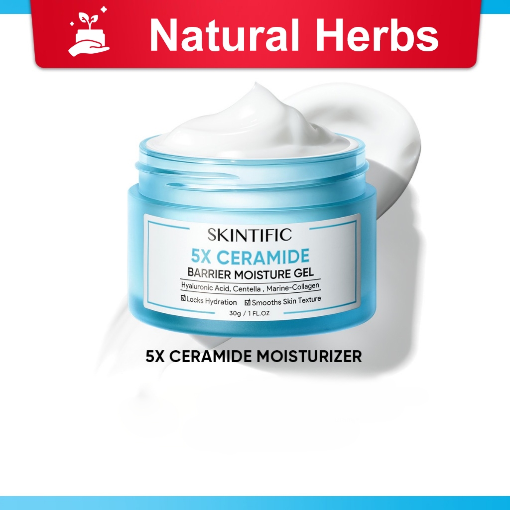Ceramide Skin Barrier Repair Moisturize Gel Moisturizer Cream Day Night ...