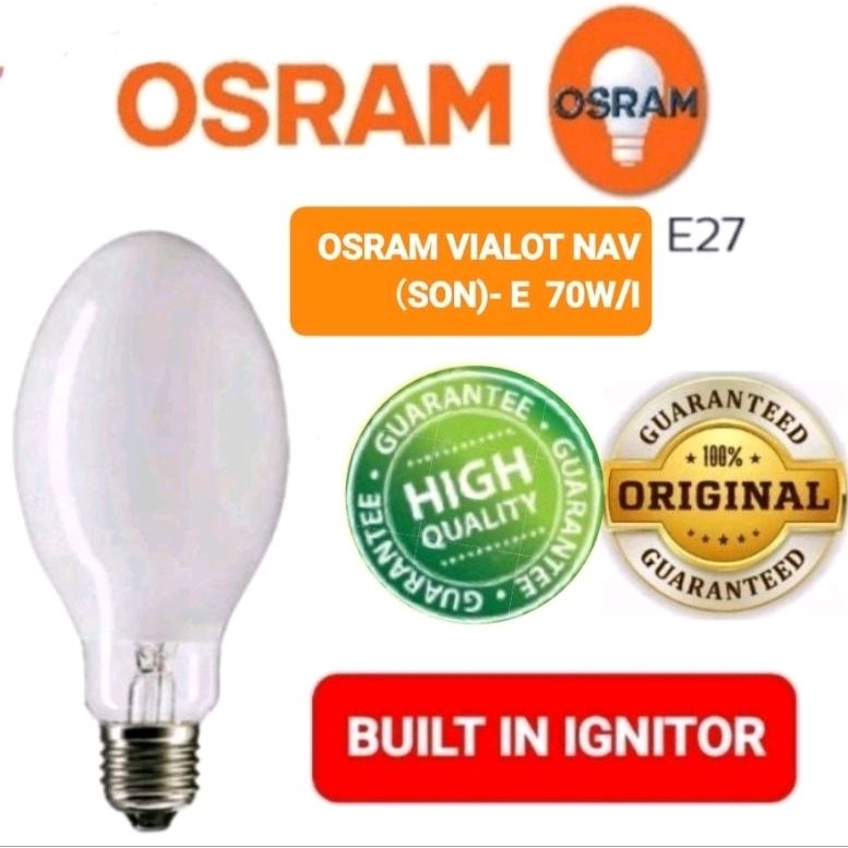 *READY STOCK* OSRAM VIALOX E27 SON I 70W BULB -BUILT IN IGINITIOR | Shopee Malaysia