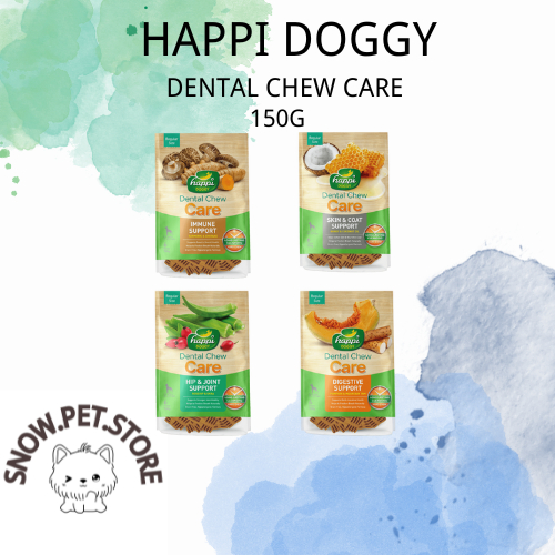 Happi Doggy Dental Chew Dog Treats Hard Chew Care 150g | Shopee Malaysia