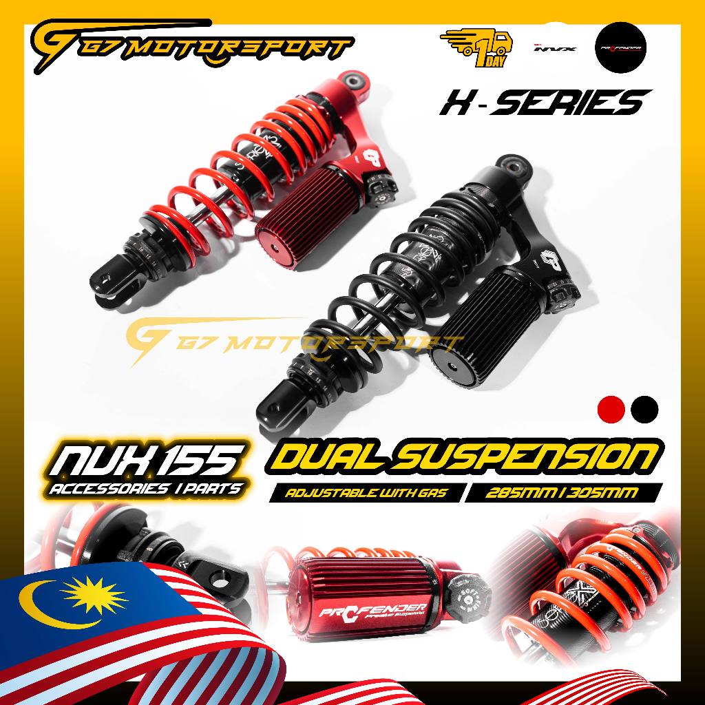 Dual Suspension Monoshock Absorber | 285 / 305MM | For NVX 155 NMAX V2 ...