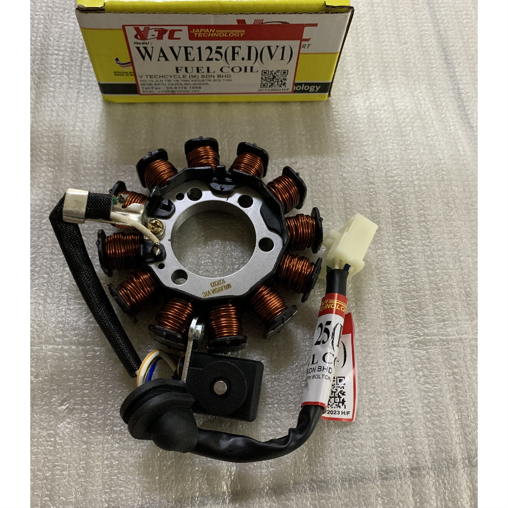 HONDA WAVE125I V1 STATOR/FUEL COIL (4 WIRES IN 1 SOCKET) | Shopee Malaysia
