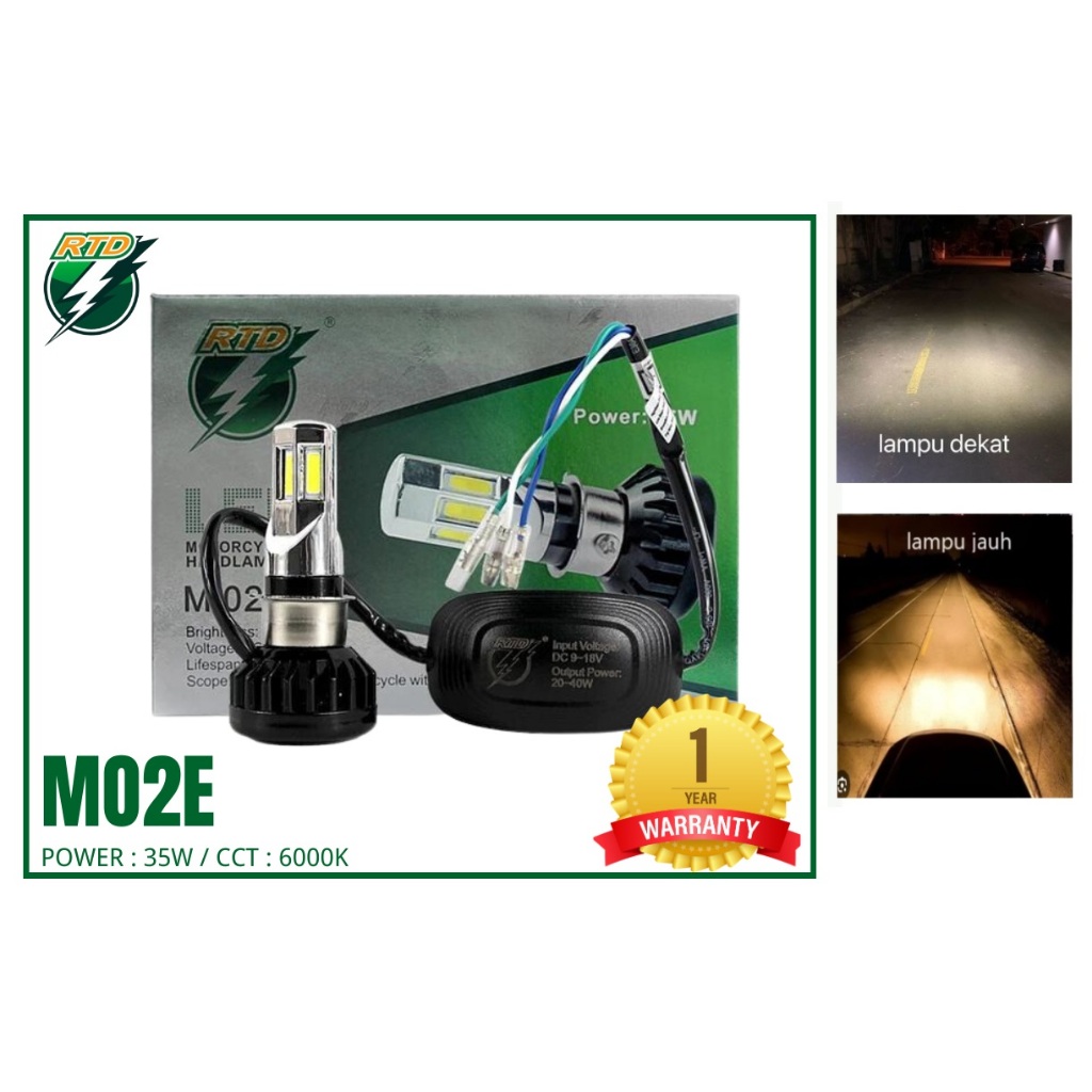 RAYTON RTD AC/DC M02E PNP H4 LED MOTORCYCLE HEADLIGHTS | (ORIGINAL) RTD ...