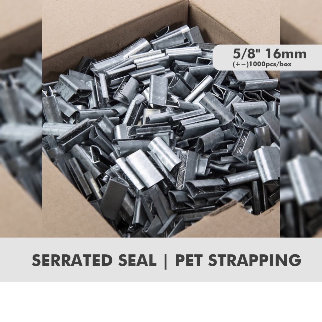 Serrated Seal / PET Strapping Clip/ Packing Clip 16mm | Shopee Malaysia