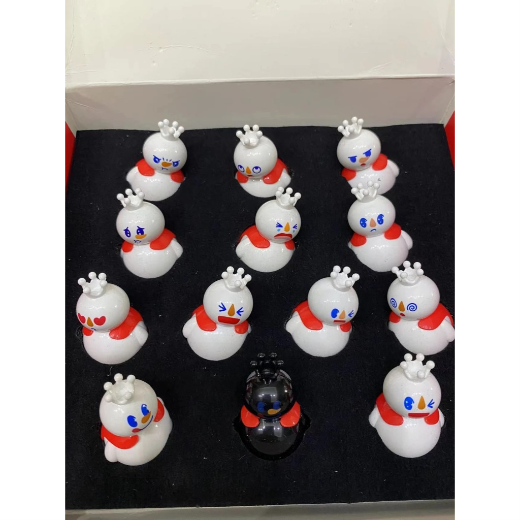 Mixue Snowman Desktop Tumbler Full Set Of Various Snow King Expression ...