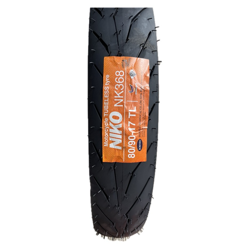 NIKO TAYAR NK368 MOTORSIKAL TUBELESS TIUBLESS TYRE SIRIM 70/80/90/120 ...