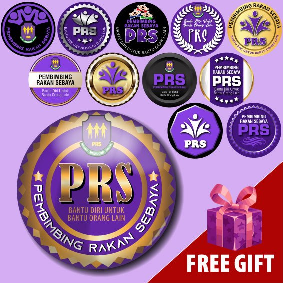 PRS -PEMBIMBING RAKAN SEBAYA | Button Badges / Keychain / Magnet | 58mm ...