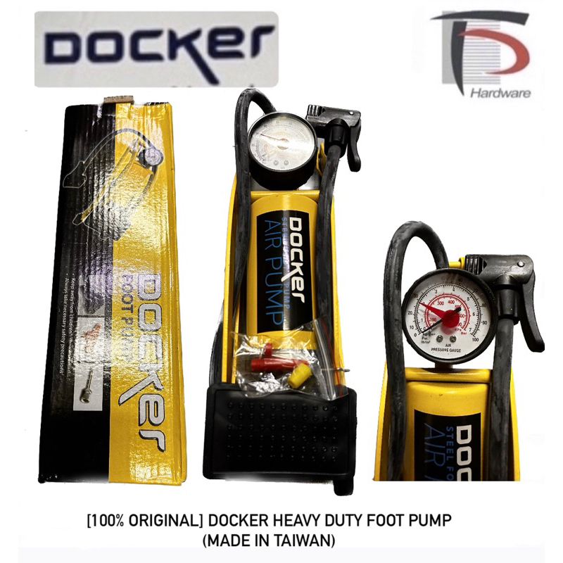 [100% ORIGINAL] DOCKER HEAVY DUTY FOOT PUMP (MADE IN TAIWAN) | Shopee ...