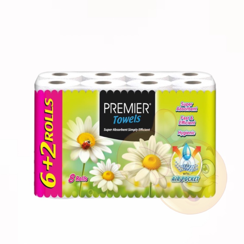Premier Kitchen Towel (8rolls x 50's) | Shopee Malaysia