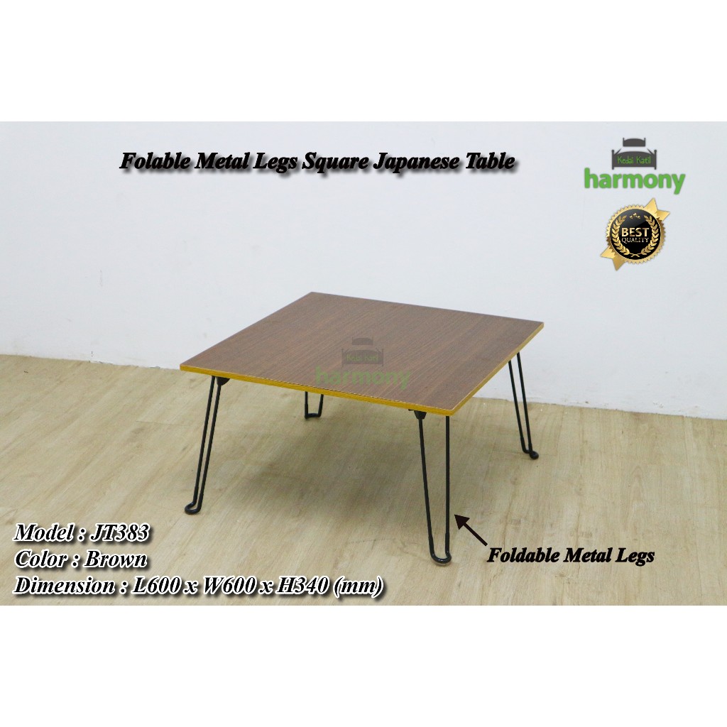 Harmony Wooden Meja Jepun 600mm x 400mm / Meja Jepun Lipat / Foldable ...
