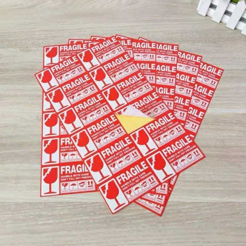 100PCS Fragile Sticker STICKER MUDAH PECAH Shipping Fragile Label ...