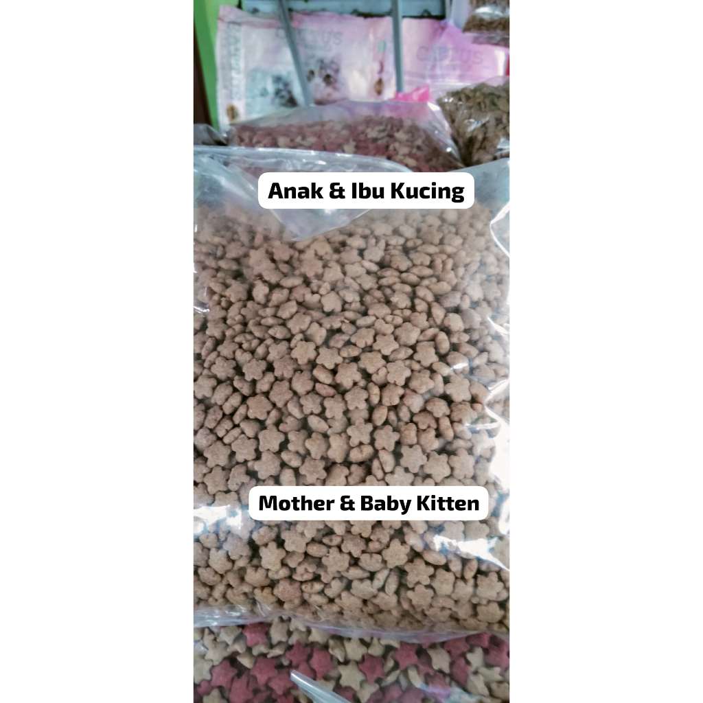 BIJIRIN KUCING ( CAT FOOD ) 1KG MOTHER AND BABY IBU DAN ANAK KUCING ...