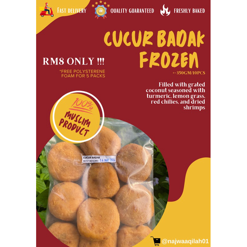 Kuih Cucur Badak Frozen | Shopee Malaysia