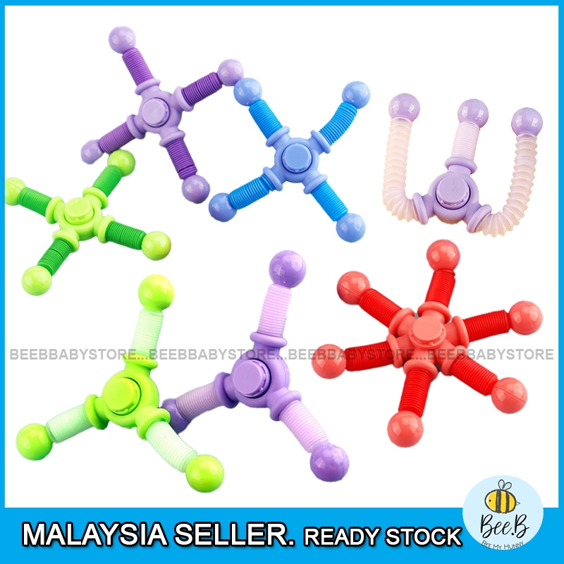 New Telescopic Tube Fidget Spinner Toy Kids Educational Toys Children ...