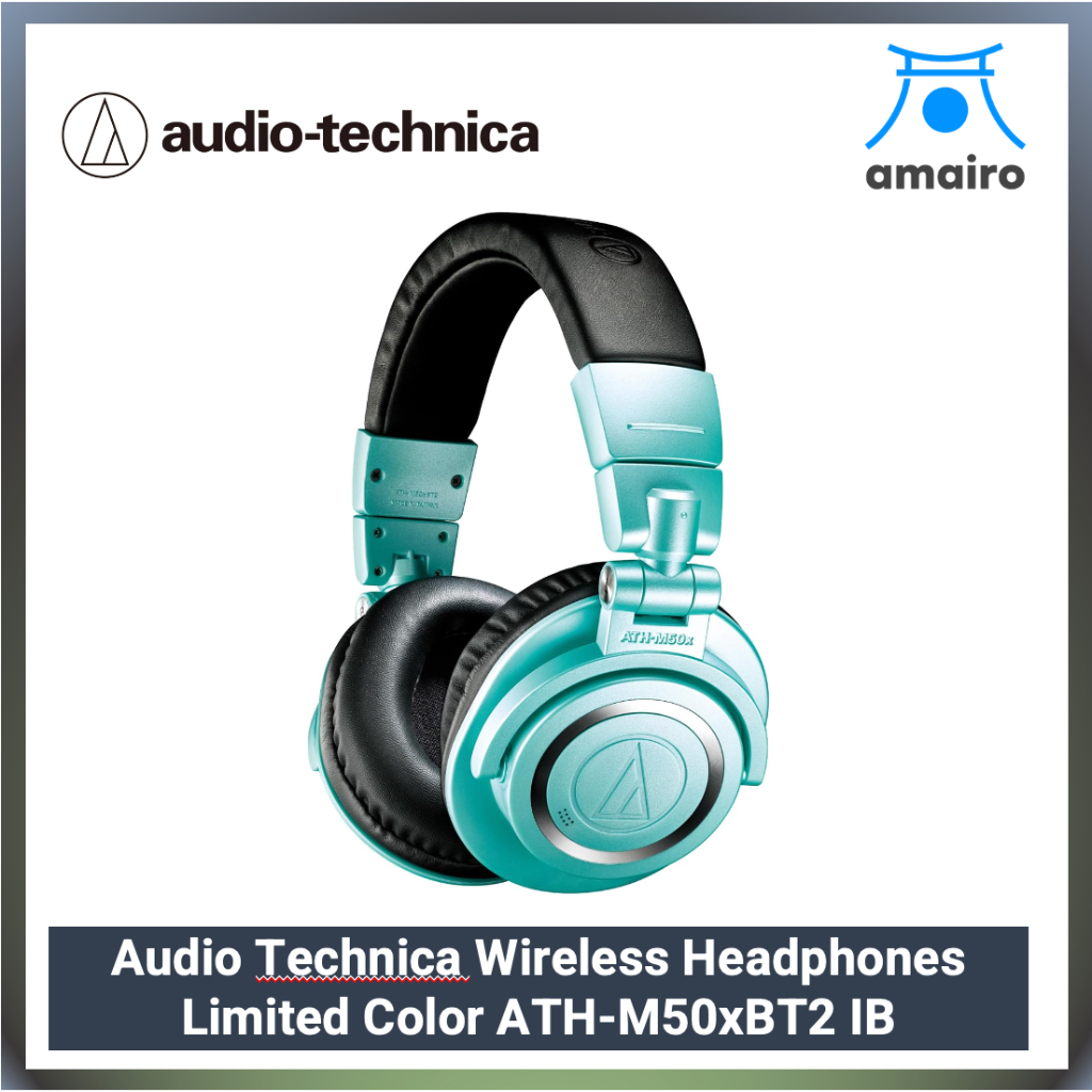 [AUDIO-TECHNICA] ATH-M50xBT2 IB Wireless Headphones (Ice Blue) - BRAND NEW | Shopee Malaysia