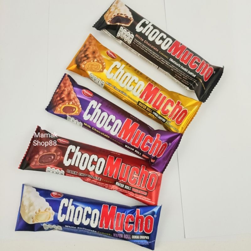 1pcs Choco Mucho / White Chocolate / Milk Chocolate Caramel Wafer Roll ...