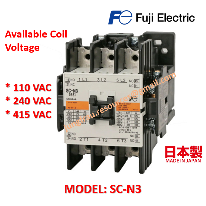 FUJI ELECTRIC SC-N3 CONTACTOR (AC) | Shopee Malaysia