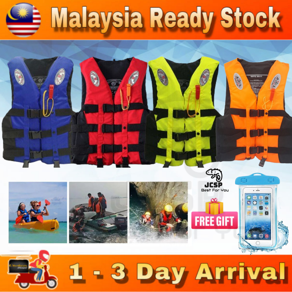 🔥Ready Stock🔥Life Vest Jacket Kids Adults Marine Safety Life Jacket For ...