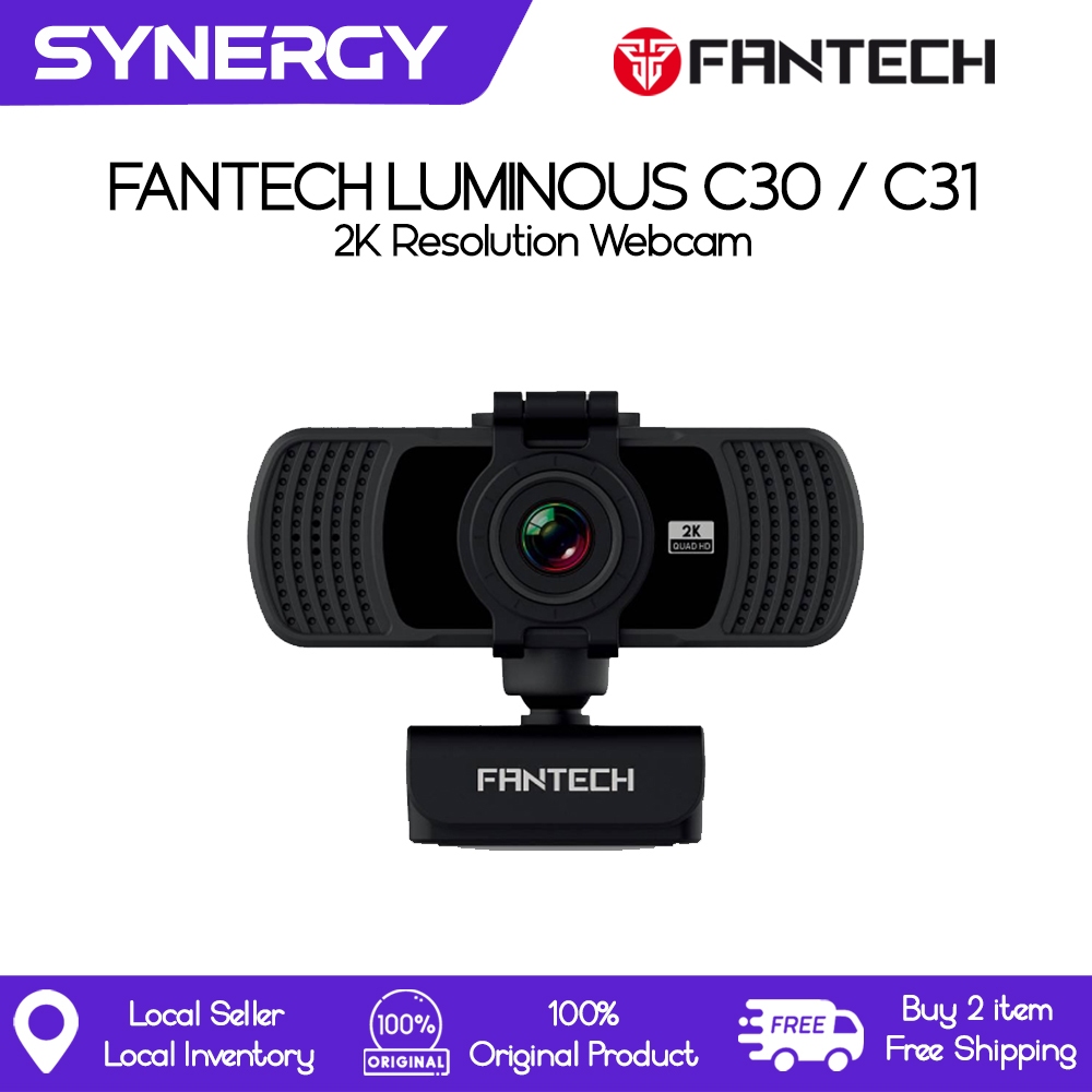 Fantech Webcam Luminous C31 / C30 with 2K QUAD HD Resolution, 4MP Camera, 106 Wide Angle ...