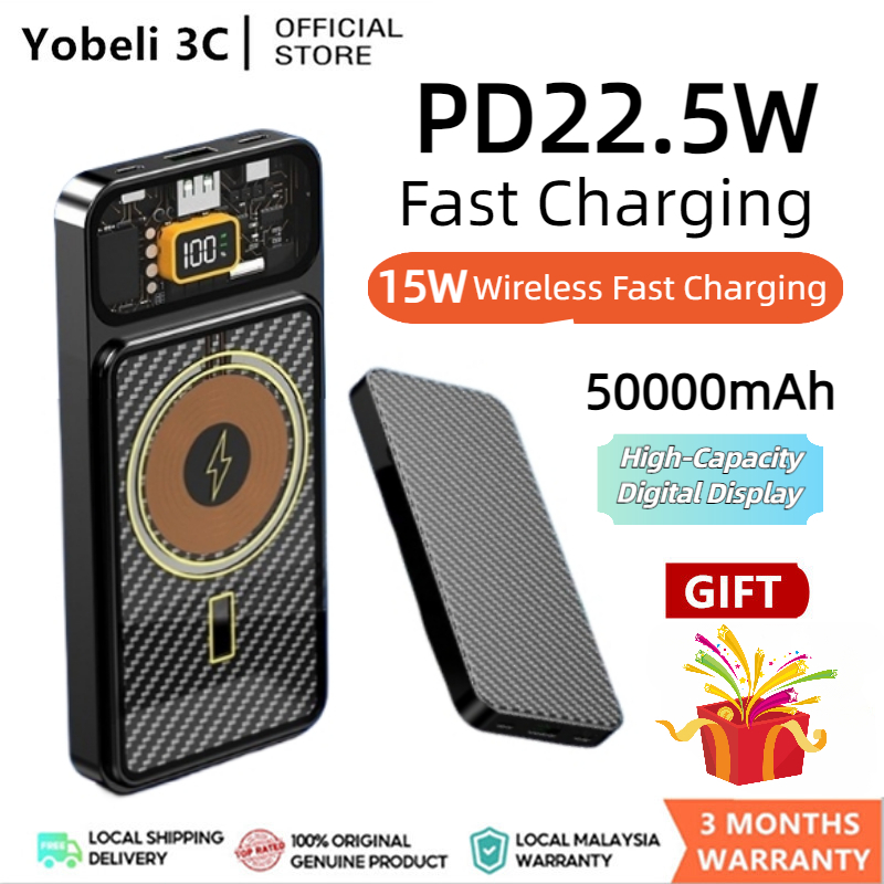 Y163 Powerbank Magnetic Wireless PD 22.5w Fast Charging Original For ...