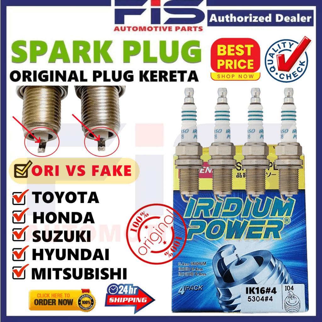 FIS Original Denso Iridium Spark Plugs Honda Toyota Mitsubihsi Hyundai ...