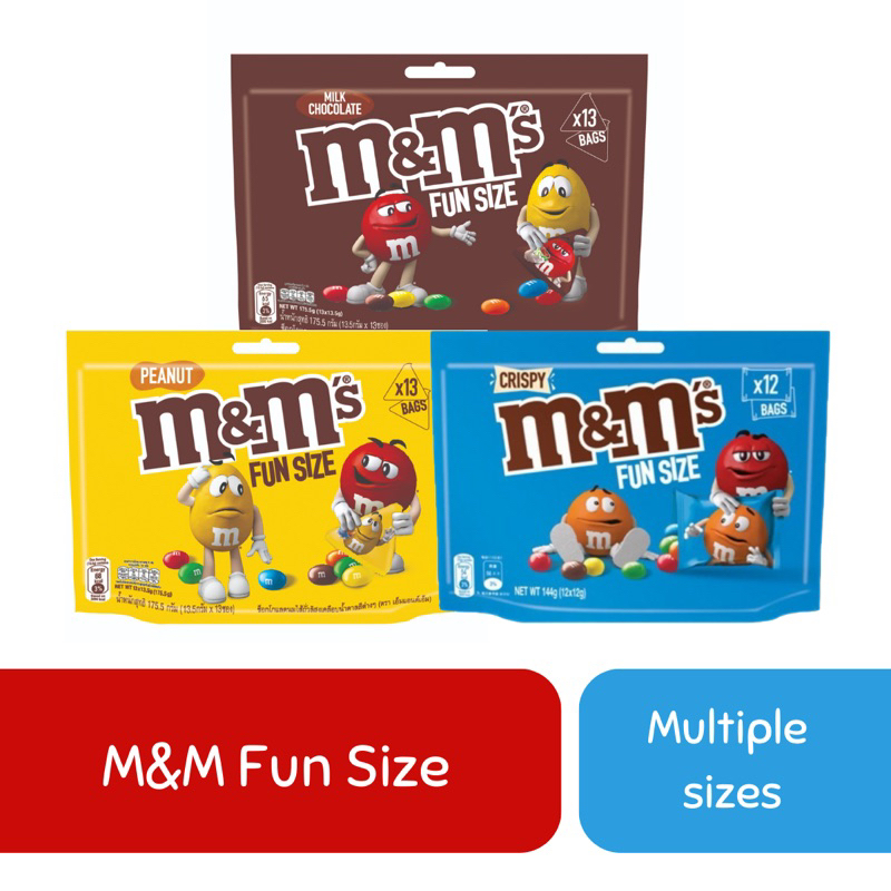 M&M's Fun Size Milk Chocolate | Peanut | Crispy | Shopee Malaysia