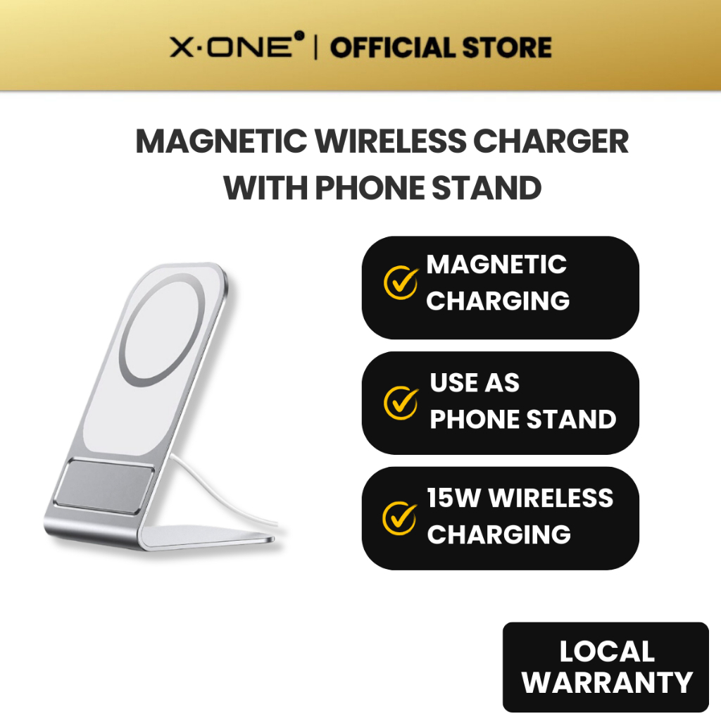 X.One 15W Magnetic Wireless Charging Phone Stand | Shopee Malaysia