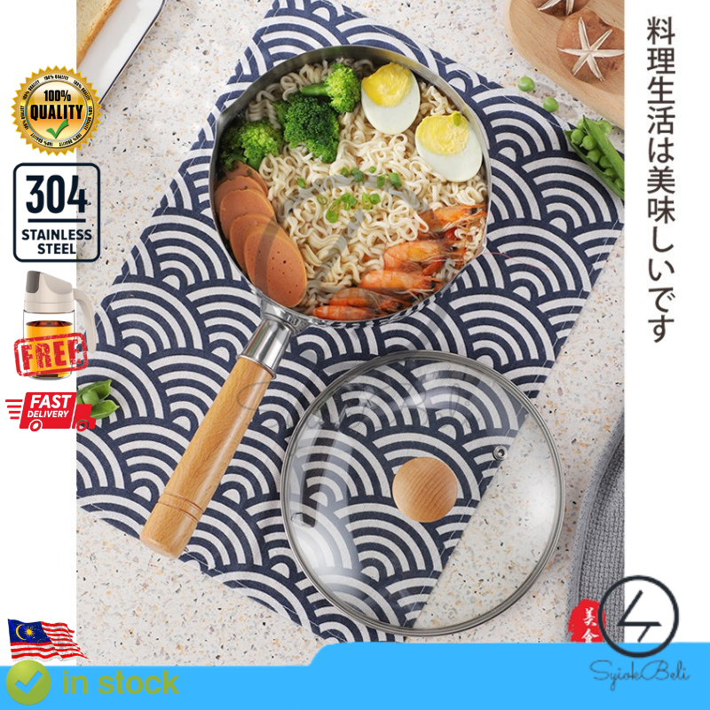 Japanese-style Snow Pan 304 Stainless Steel Noodle Pot Small Soup Pot ...
