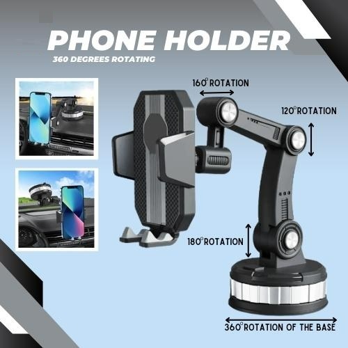 360° Rotate Car Phone Holder Multi Angle Adjustable Rotatable Car Mount ...