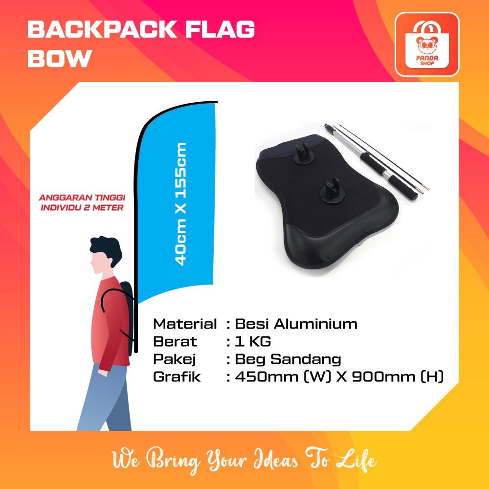 BACKPACK FLAG PRINTING (BRING YOUR IDEAS TO LIFE) | Shopee Malaysia