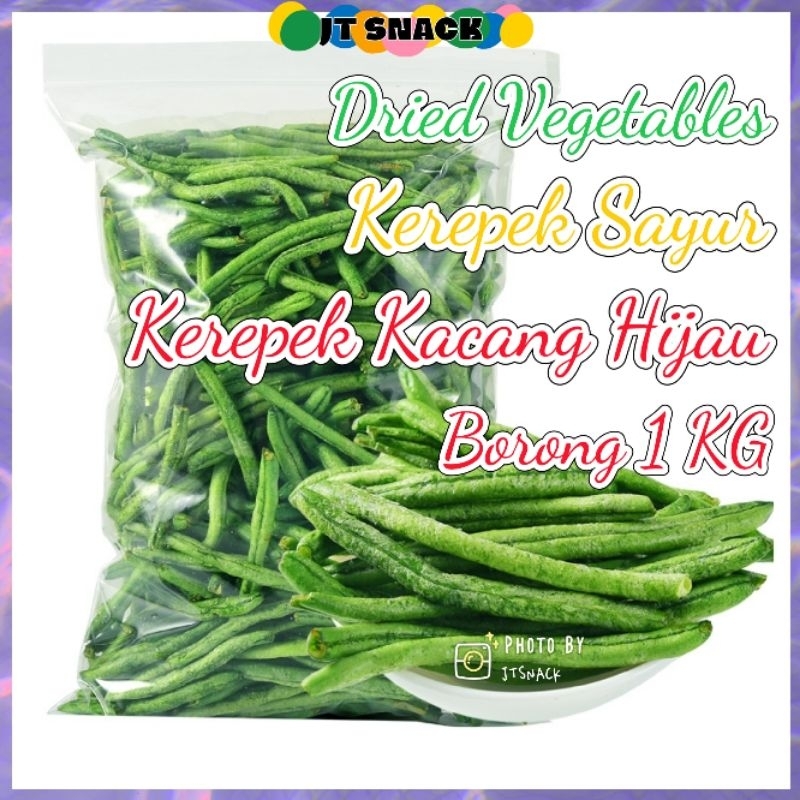 【100g-1KG】Vegetarian Healthy Dried Peas Green Pea Snack Kerepek Sayur ...