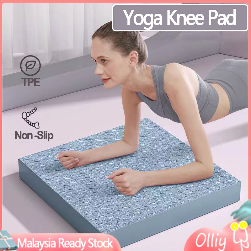 45*40*4cm Yoga Knee Pad Pilates Balance Pad TPE Yoga Mat Foam Exercise ...