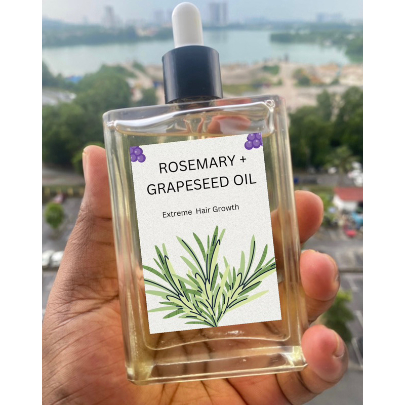 Extreme Hair Growth Oil, Rosemary and Grapeseed Oil Dropper 30ML, 50ML ...
