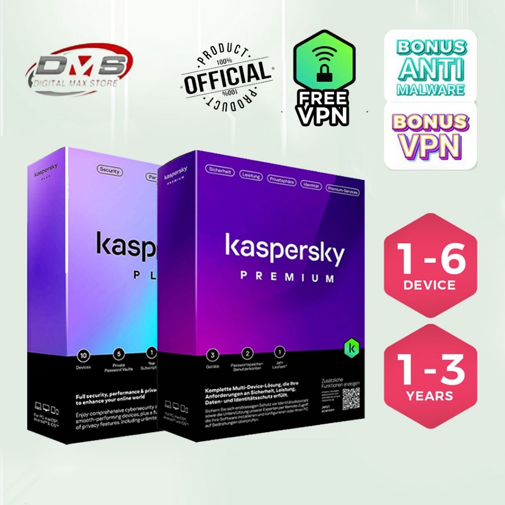 Genuine Kaspersky Plus | Kaspersky Premium Antivirus - ORIGINAL Latest ...
