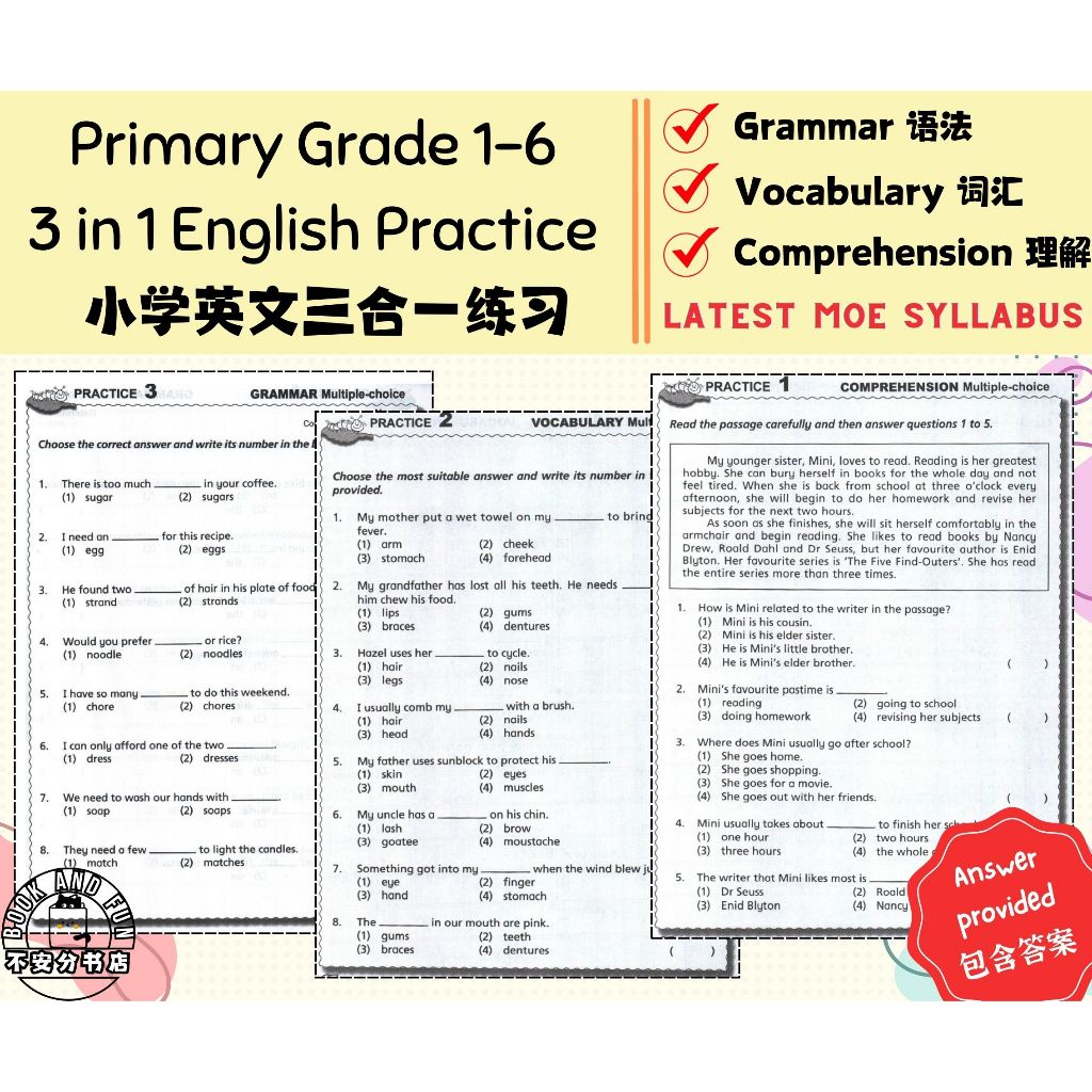 (PDF) Primary English Complete Practice For Grammar · Vocabulary ...