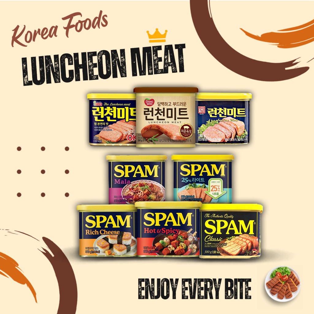 🔥KOREA Luncheon Meat LOTTE 340g┃HANSUNG 340g ┃SPAM 300g ┃Dongwon 340g 韩国乐天罐装午餐肉🔥 | Shopee Malaysia
