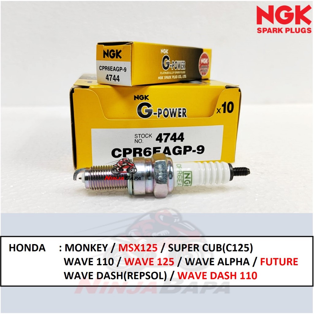 NGK PLUG G-POWER MOTOR SPARK PLUG 100% ORI - CPR8EA-9/ CPR6EA-9/ CPR8EA-9 G-POWER UTK YAMAHA ...