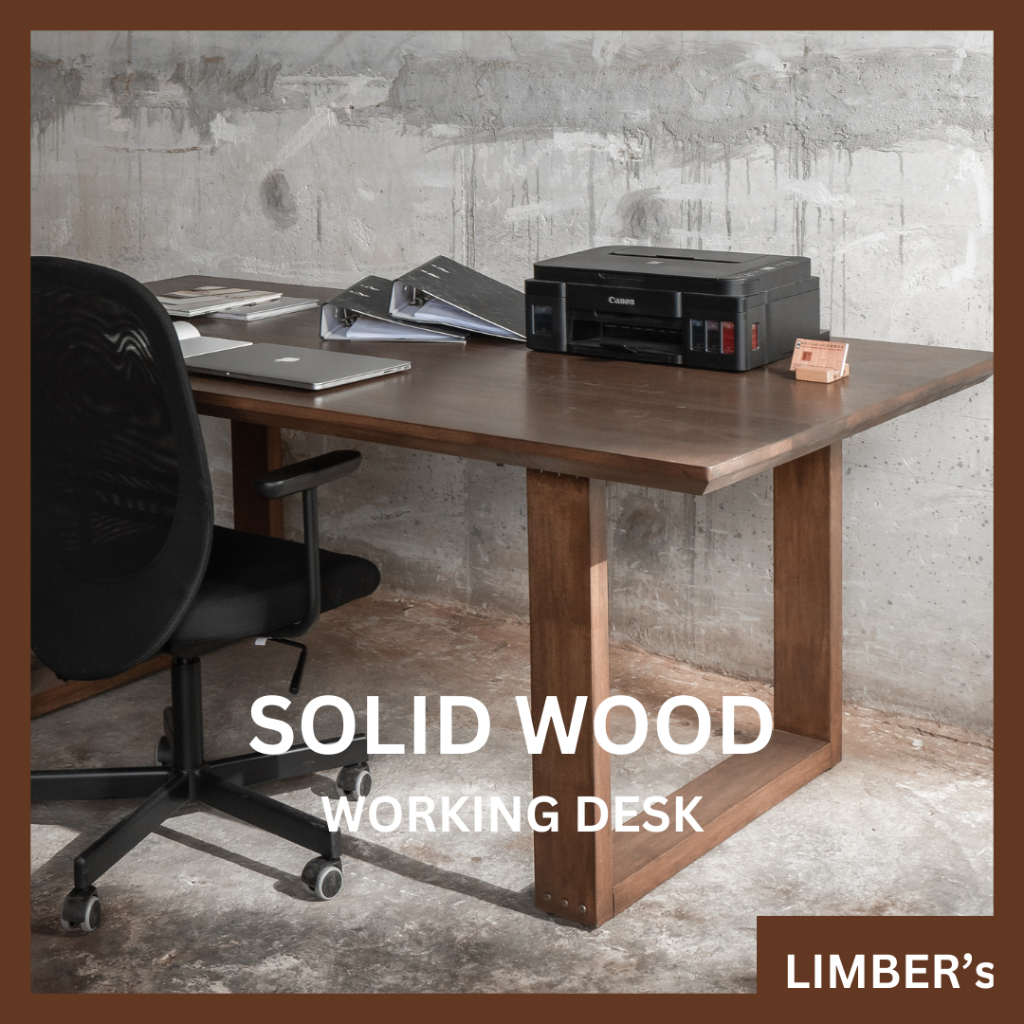 LIMBER's - SOLID WOOD Office Desk / Computer Desk / Static Desk ...