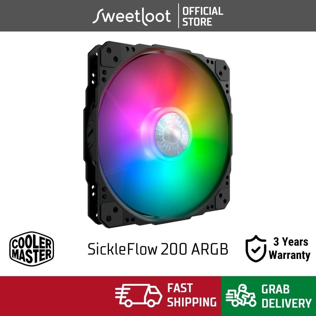 Cooler Master SickleFlow 200 ARGB GEN2 / MasterFan MF200R ARGB 200mm ...