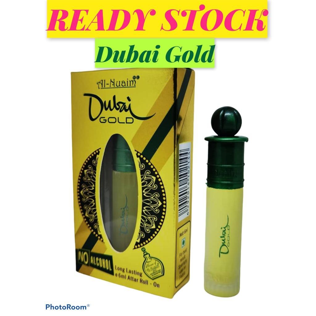 Al nuaim Dubai Gold 6ml (Alcohol Free) 100% Original from Saudi Arabia ...