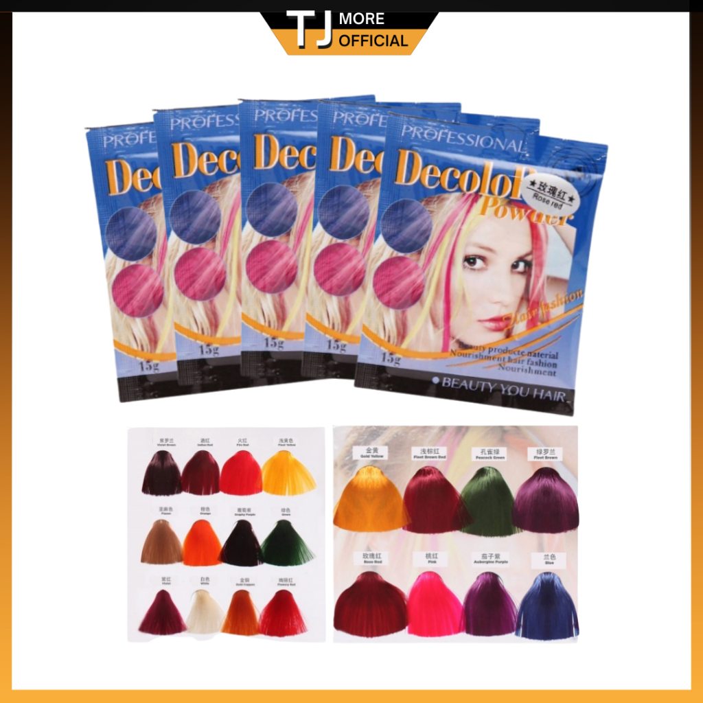DECOLOR Highlight Hair Color Powder Dye Color Highlight Fashion Colour ...