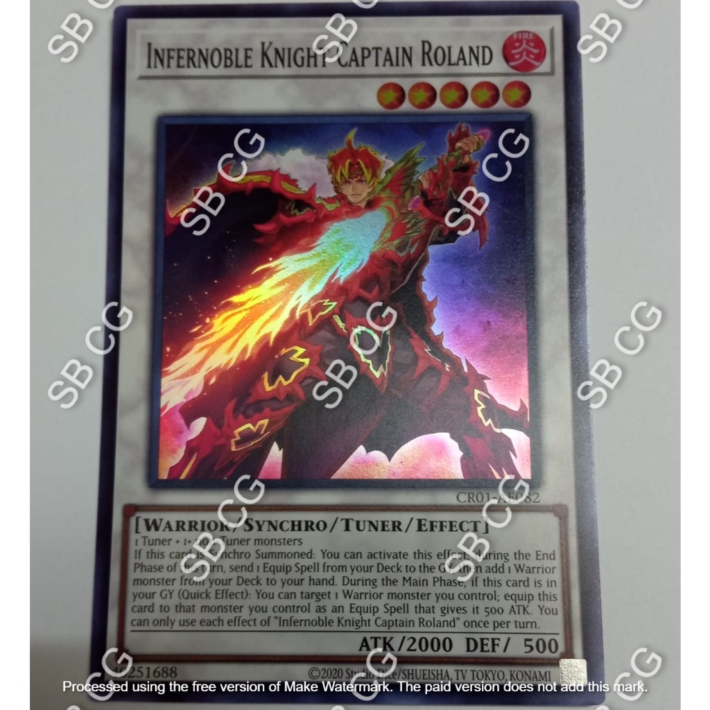 Asian-English Creation Pack 01 "Infernoble Knight Captain Roland ...