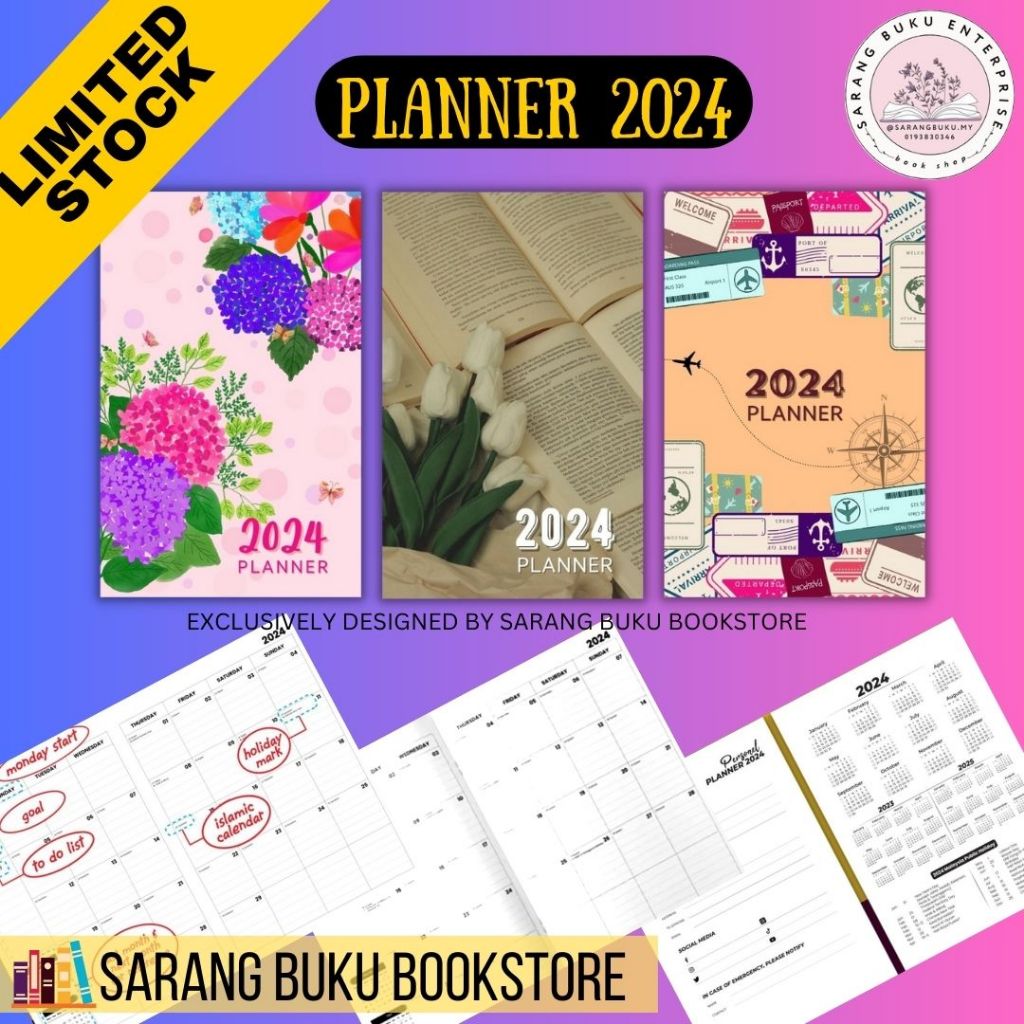 PERSONAL 2024 PLANNER BY SARANG BUKU BOOKSTORE | PLANNER MURAH HARGA ...