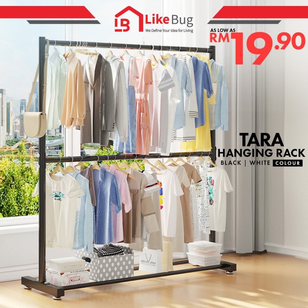 ⚡️LIKE BUG⚡️Tara 2 Layer Strong Steel Structure Hanging Organizer Rack ...