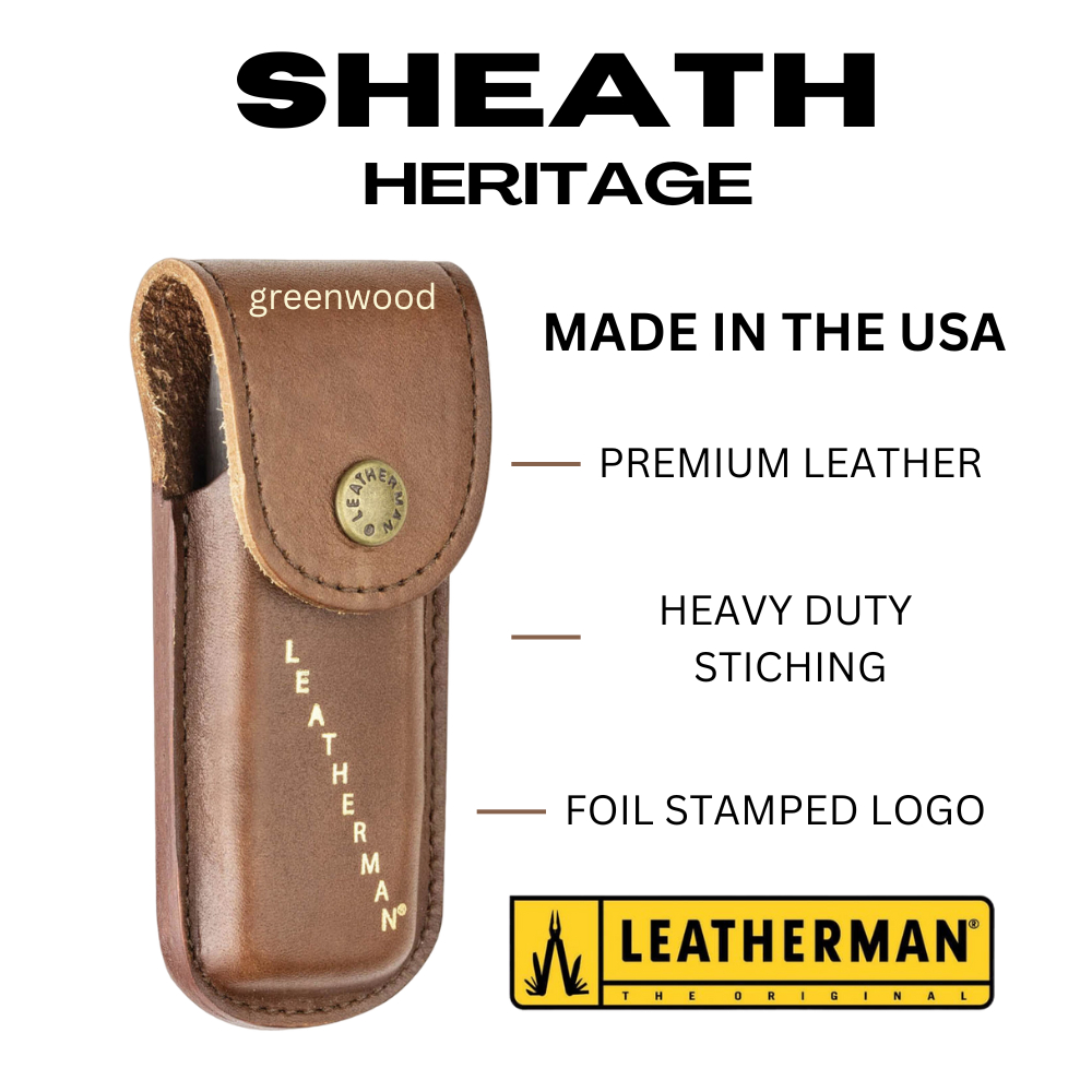 LEATHERMAN Sheath Heritage Premium Leather Sheath Holder (Made in the ...