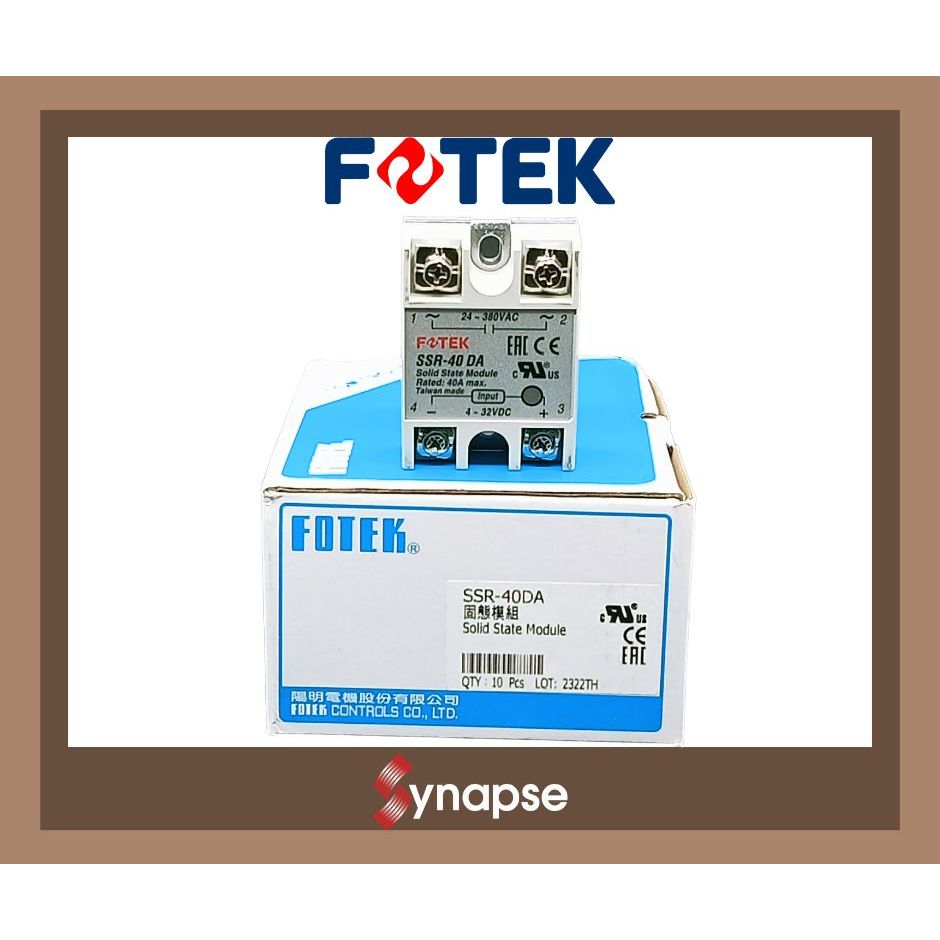 FOTEK SOLID STATE RELAY #SSR-40DA # ORIGINAL FOTEK SSR | Shopee Malaysia