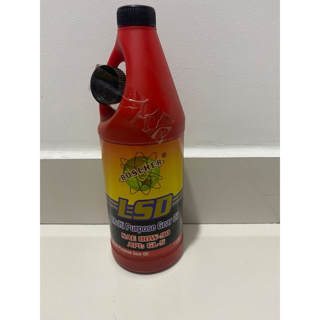 BOSCHER LSD GEAR OIL SAE 80W90 GL-5 1LITER [MANUAL TRANSMISSION FLUID ...