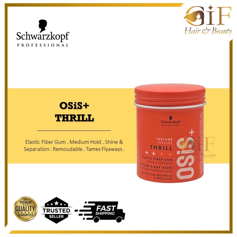 Schwarzkopf OSiS+ Texture Thrill Elastic Fiber Gum Medium Control ...