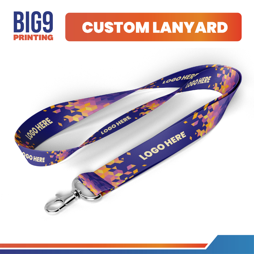 Lanyard Custom Design (FREE DESIGN) Full Colour Printing 2 Side Print ...